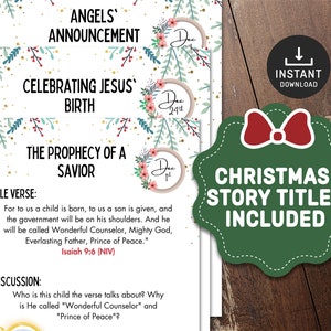 Printable Advent Scripture Devotion for Kids and Families Christmas ...