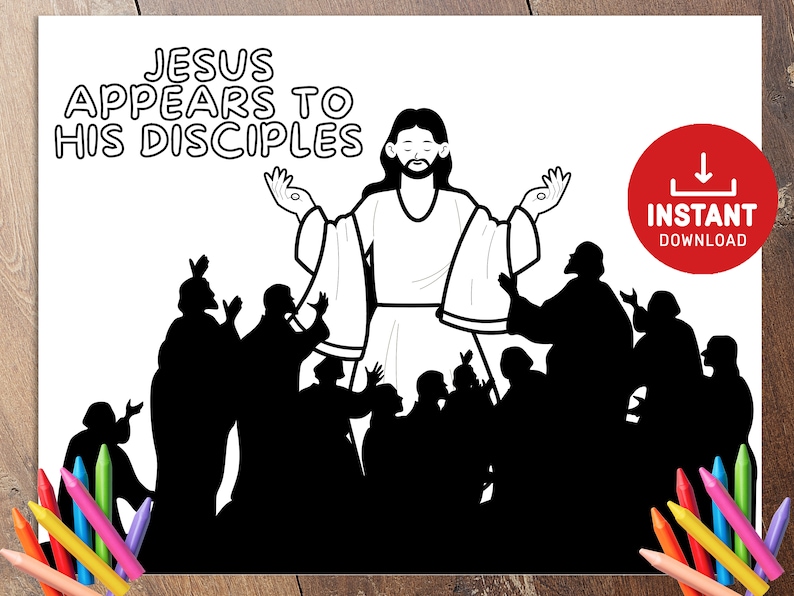 Jesus Appears to His Disciples Easter Sunday Craft, He is Risen, Sunday ...