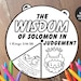 The Wisdom of Solomon Judgement Coloring Wheel, Bible Activity, Wisdom ...