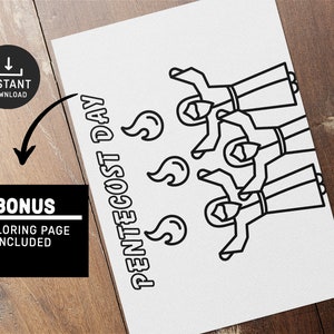 Pentecost Activity Placemat, Acts 2 Bible Lesson, Kid Pentecost Lesson ...