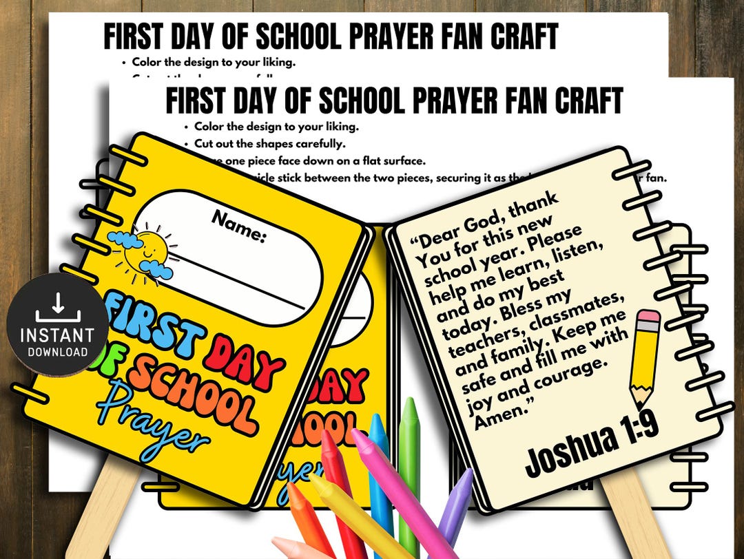 Back to School Bible Craft Activity: Christian Homeschool Lesson ...