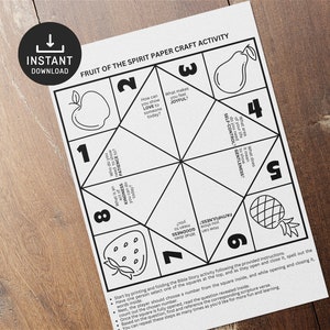 Fruit of the Spirit Paper Craft for Kids, Fruit of the Spirit, Fortune ...