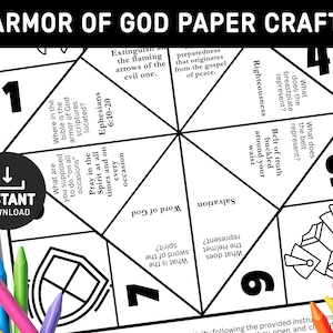 Armor of God Craft, Armor of God Paper Crafts for Kids, Armor of God ...