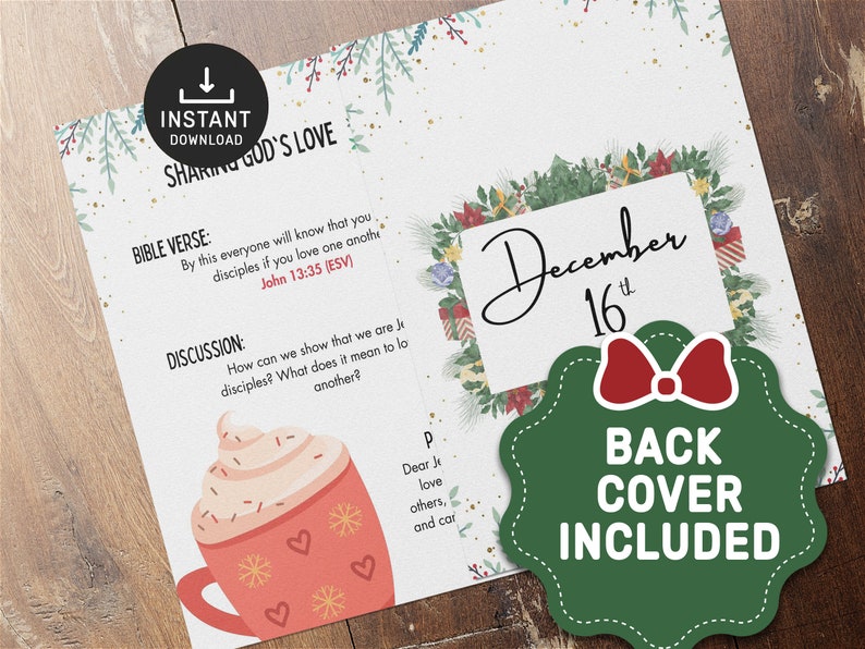 Printable Advent Scripture Devotion for Kids and Families Christmas ...