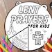 Lent Prayer Coloring Wheel, Lent Activity for Kids, Ash Wednesday Bible ...
