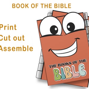Books of the Bible Flip Book, Old and New Testament, 66 Books, Bible ...