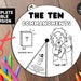 Ten Commandments Coloring Wheel, Bible Activity, Kids Bible Lesson ...