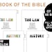 Books of the Bible Flip Book, Old and New Testament, 66 Books, Bible ...