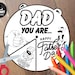 Father's Day Coloring Wheel, Bible Craft for Dad, Sunday School Craft ...