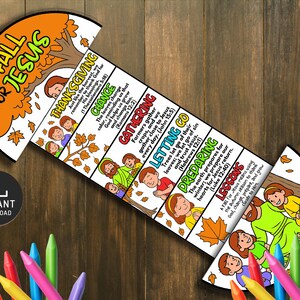 Fall for Jesus Craft, Folding Surprise Bible Craft, Bible Lesson ...