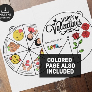 God is Love Coloring Wheel, Bible Activity, 1 Cor 13, Love, Bible ...