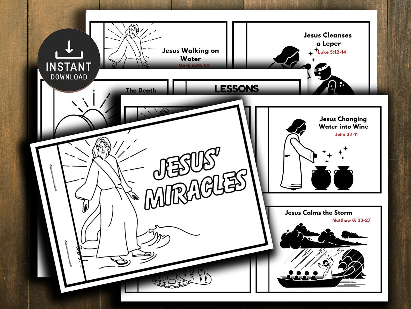 Jesus Miracles Mini Book, Bible Activity, Sunday School Activities ...