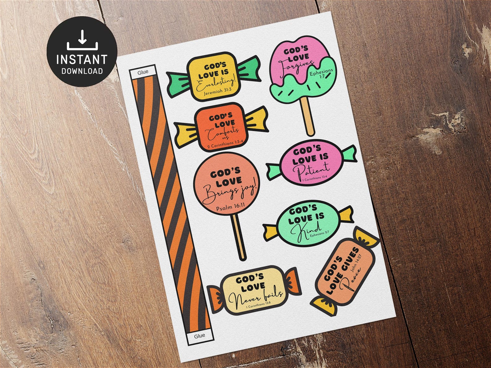 God's Love Craft Activity, Christian Halloween Bible Craft Activity ...