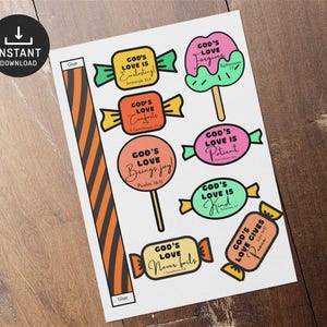 God's Love Craft Activity, Christian Halloween Bible Craft Activity ...