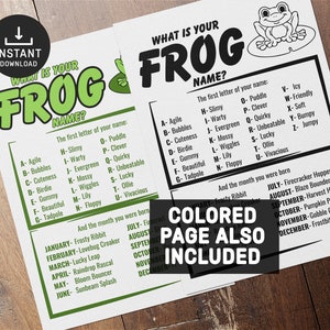 Leap Year Frog Game Bundle, Printable Games for Kids, Frog Birthday ...