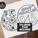 Jesus Miracles Coloring Wheel, Printable Bible Verse Activity, Kids ...