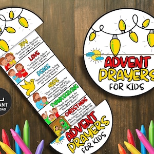 Advent Prayers Folding Bible Craft for Kids (digital Download) - Etsy
