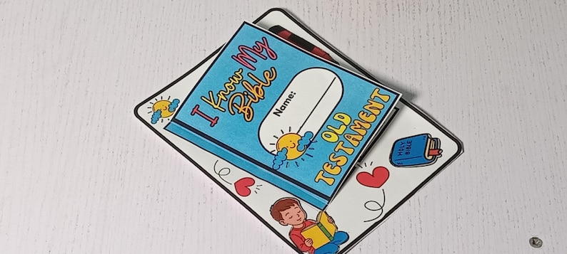 Books of the Bible Mini Book, Old & New Testament, Bible Activity, Kids ...