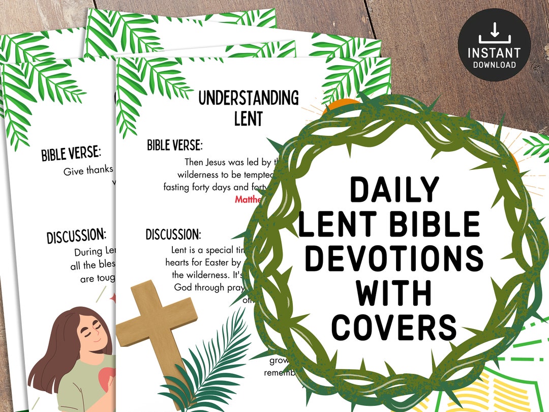 Lent Bible Lesson, Lent Preparation Lesson for Kids, Jesus 40 Days in ...