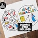 Jesus Miracles Coloring Wheel, Printable Bible Verse Activity, Kids ...