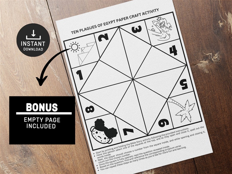 Ten Plagues of Egypt, Bible Verse Activity, Watercolor, Kids Bible ...