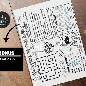 Father's Day, Bible Activity, Sunday School Craft, Father's Day Craft ...