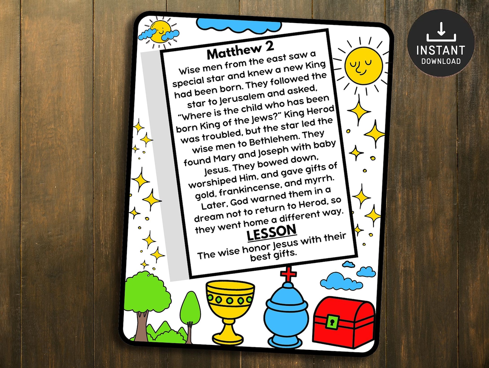 Wisemen Visit Jesus Mini Book, Bible Story Activity (digital Download ...