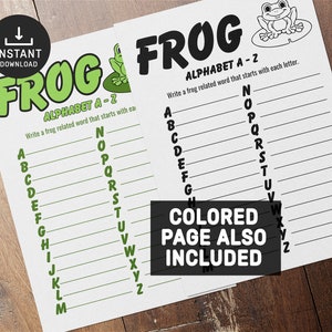 Leap Year Frog Game Bundle, Printable Games for Kids, Frog Birthday ...