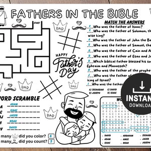 Father's Day, Bible Activity, Sunday School Craft, Father's Day Craft ...
