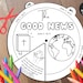 The Good News, Coloring Wheel, John 3:16, Bible Activity, Gospel, Kids ...