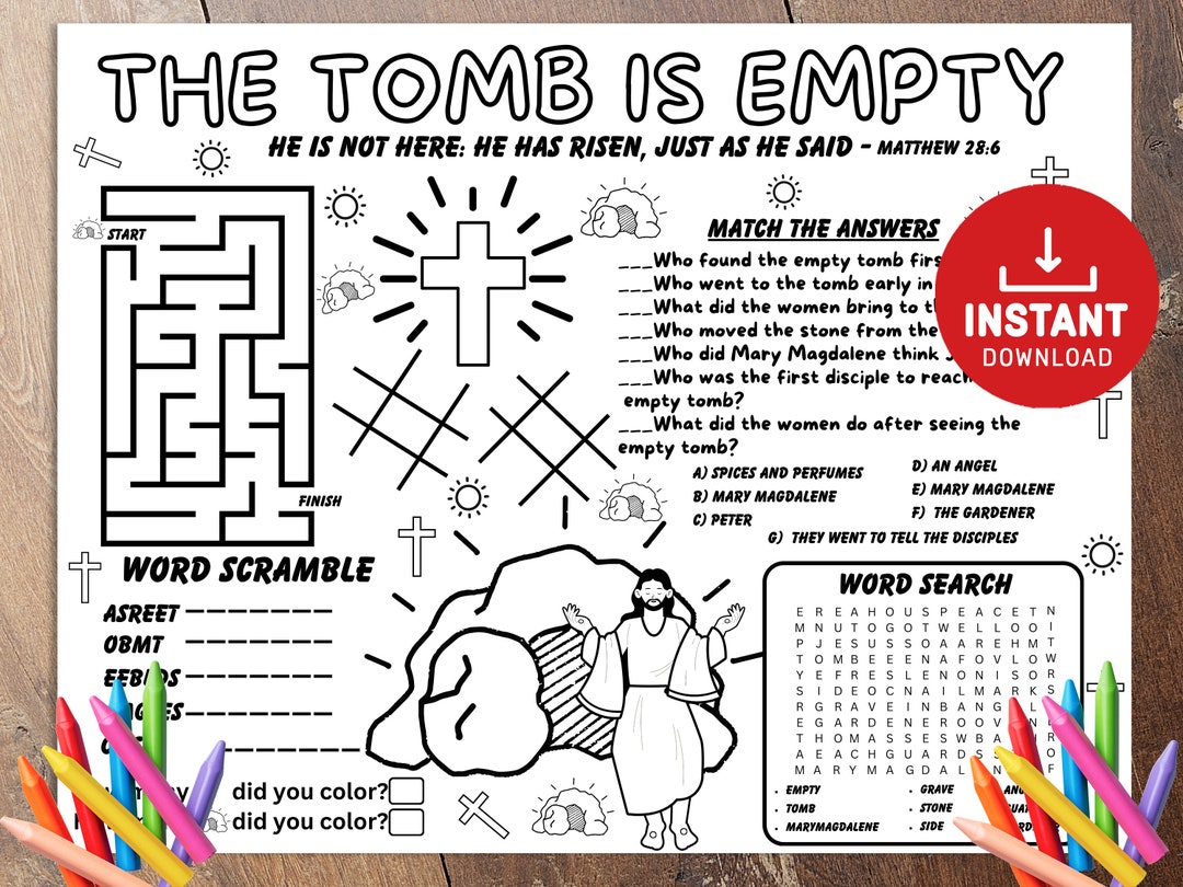 Jesus Resurrection, Easter Sunday Craft, He is Risen, Sunday School ...