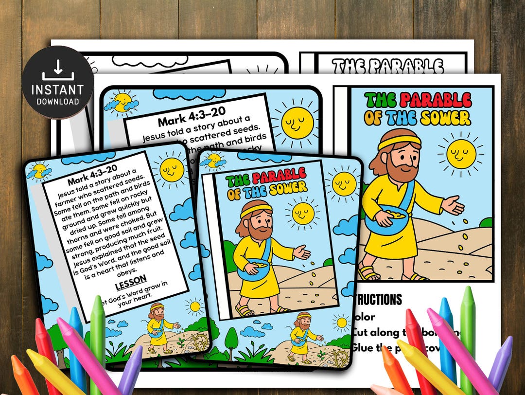 Parable of the Sower Craft, Kids Bible Lesson (digital Download) - Etsy