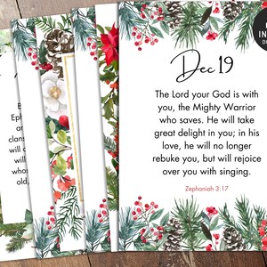 25 Advent Scripture Cards - Advent Calendar - Christmas Countdown ...