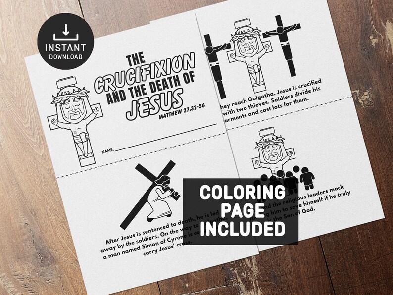 The Crucifixion of Jesus, Easter Story Craft, Easter Story Cross, Mini ...