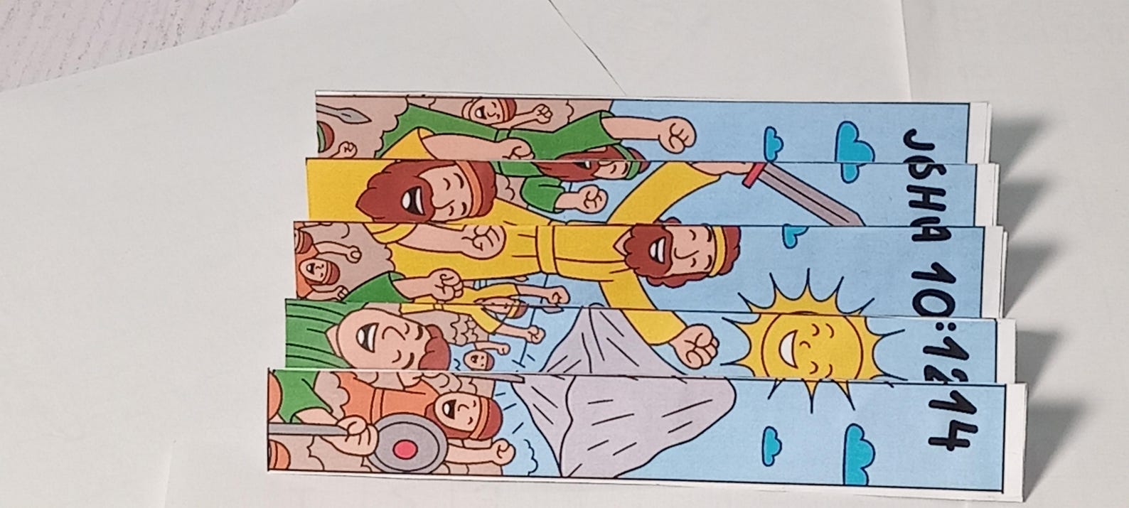 Joshua and the Sun Stand Still Agamograph, Bible Story Craft, Bible ...