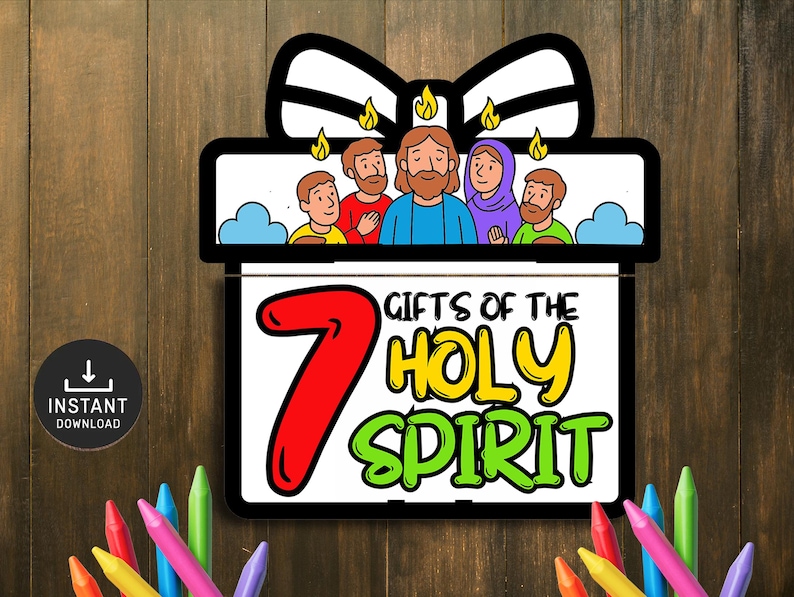 Gifts of the Holy Spirit Craft, Bible Lesson, Church Activity (digital ...
