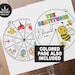 Beatitudes Coloring Wheel, Printable Bible Verse Activity, Watercolor ...