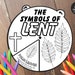 Lent Symbols Coloring Wheel, Lent Activity for Kids, Ash Wednesday ...