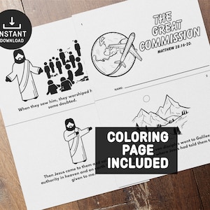 The Great Commission, Sunday School, Church Kids Activity, Sunday ...