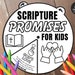Scripture Promises Coloring Wheel, Bible Story Activity, Kids Bible ...