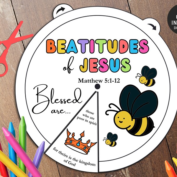 Printable Bible Verse Beatitudes - Etsy