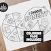 I Choose Honesty Coloring Wheel, Printable Bible Activity, Kids Bible ...