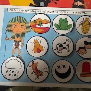 Ten Plagues of Egypt, Bible Busy Book, Bible Activity, Kids Passover ...