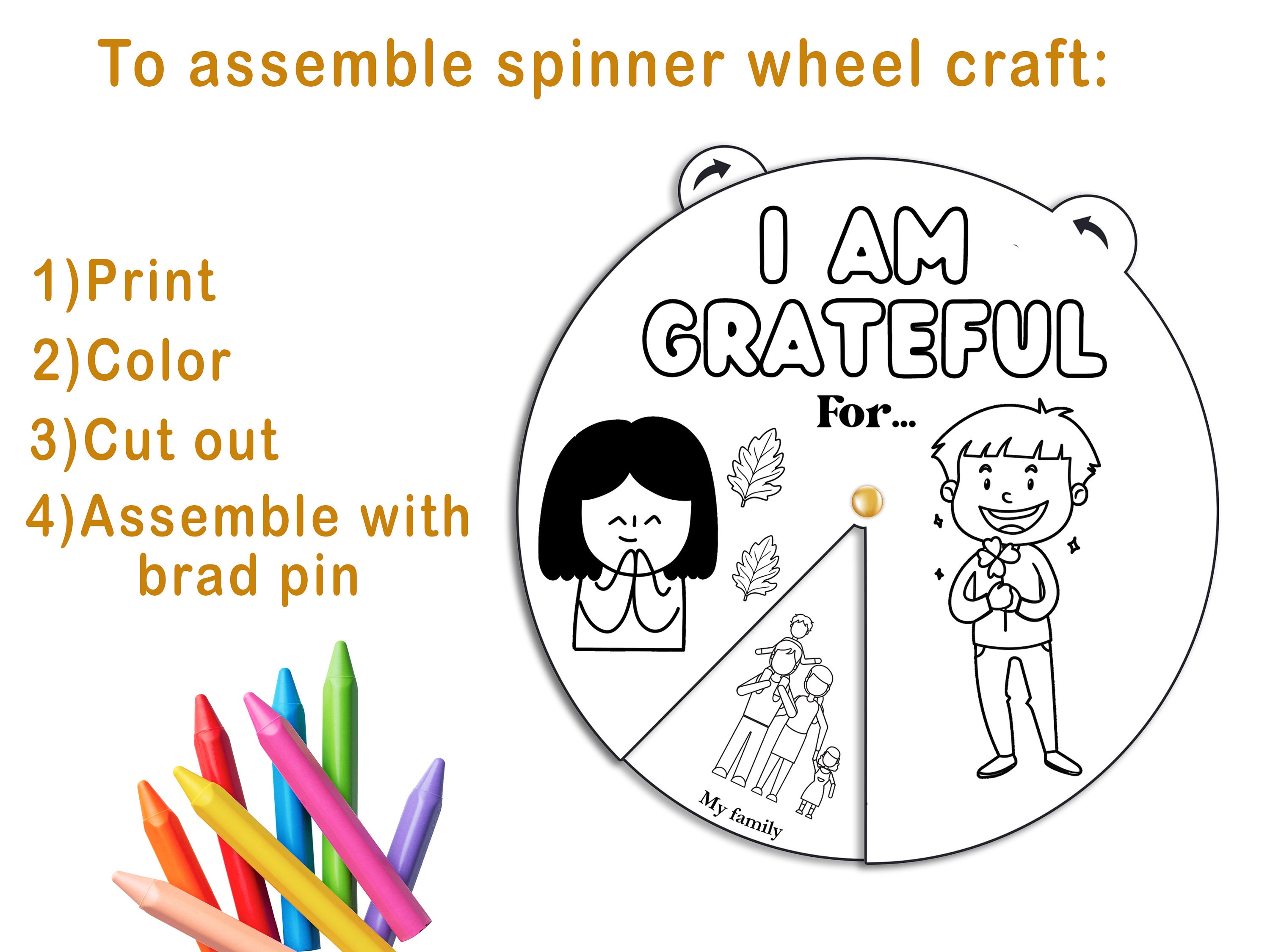 I Am Grateful for Coloring Wheel Thanksgiving Scripture - Etsy