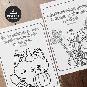 Bible Verse Coloring Pages for Preschoolers, Preschool Bible Verses ...