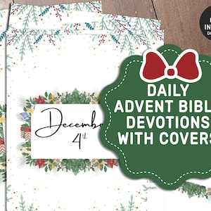 Printable Advent Scripture Devotion for Kids and Families Christmas ...