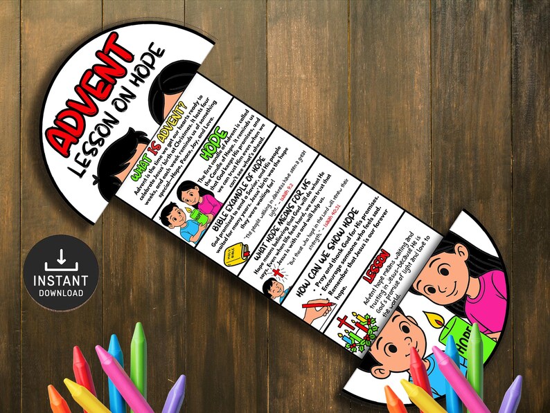 Advent Bible Lesson Craft, Folding Surprise, Sunday School (digital ...