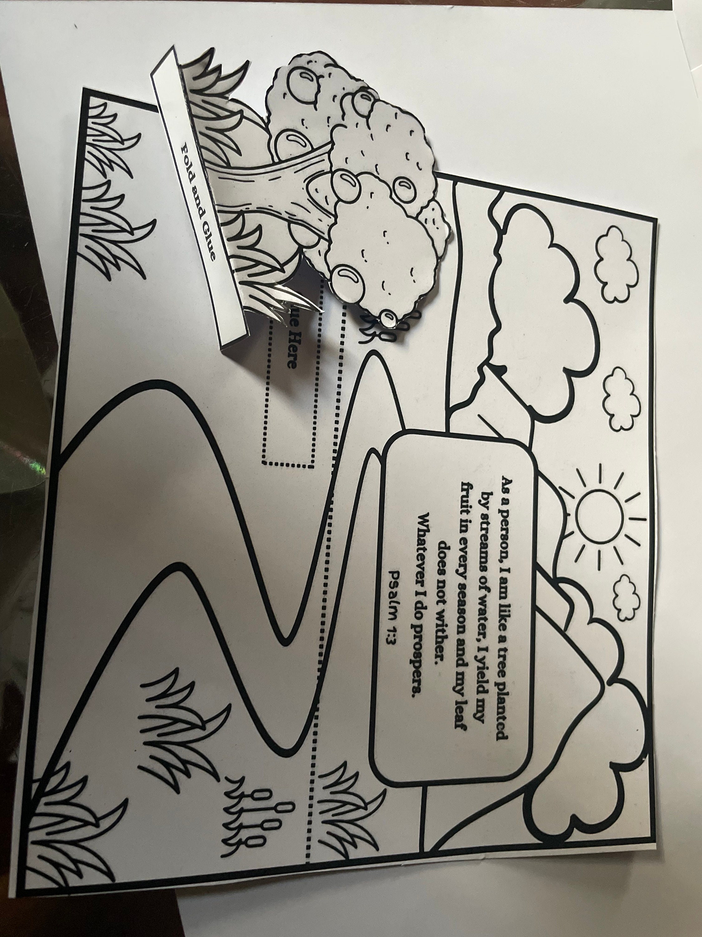 Psalm 1:3 Paper Craft, Psalm, Bible Activity, Sunday School Craft, Kids ...