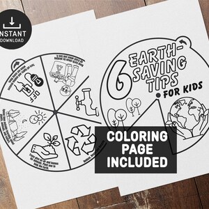 Earth Day Coloring Wheel, Earth Day Activity, Earth Day Preschool ...