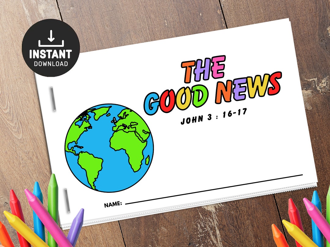 The Good News, Bible Activity, Gospel, Sunday School Craft, Mini Book ...